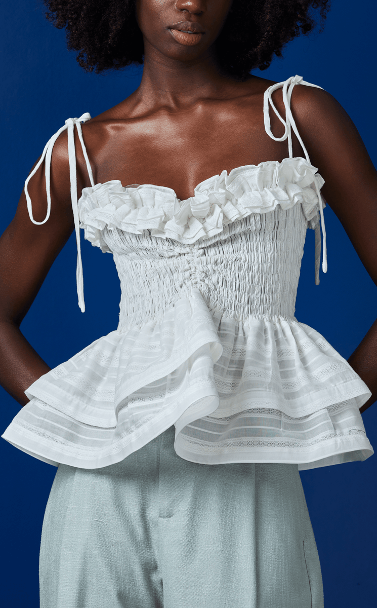 NAMIBIA TOP - WHITE LACE – YongStudio